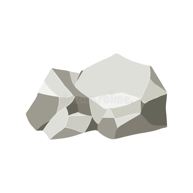 Rock Boulder. Natural Shape Stone Stock Vector - Illustration of ...