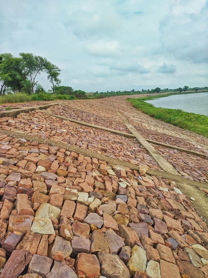 Rock Boulders Slope in Ground Stock Photo - Image of collections ...