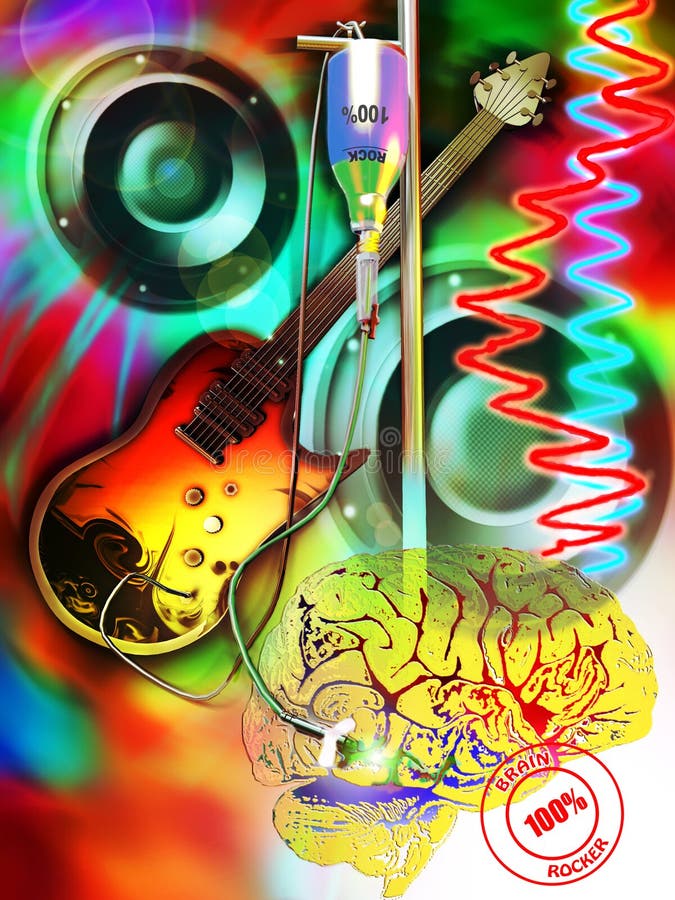 Rock brain stock illustration. Illustration of serum - 16630914