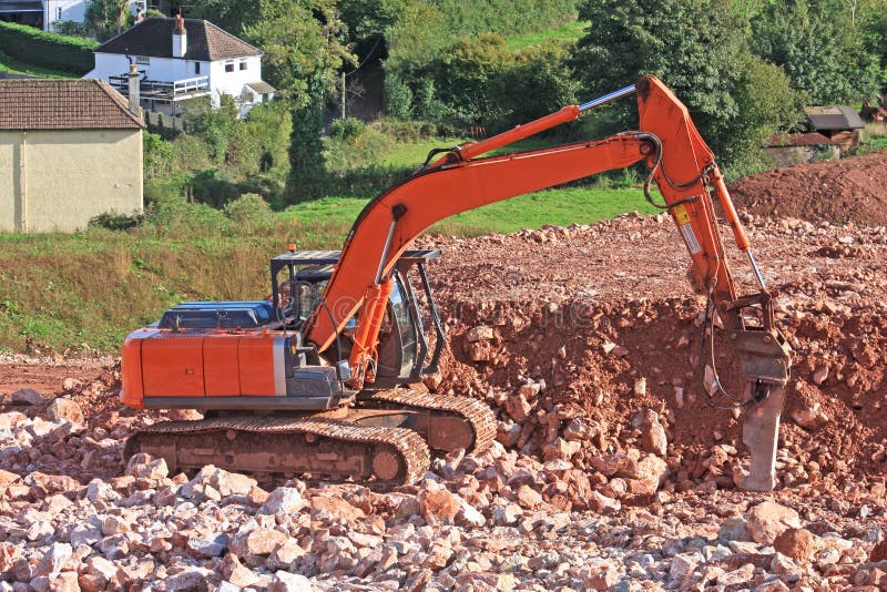 Rock Breaker stock image. Image of road, heavy, digger - 48065181