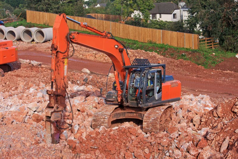 Rock Breaker stock photo. Image of building, tracks, plant - 56683010