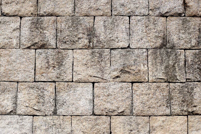 Rock Brick Wall for Background Stock Image - Image of natural, pebble ...