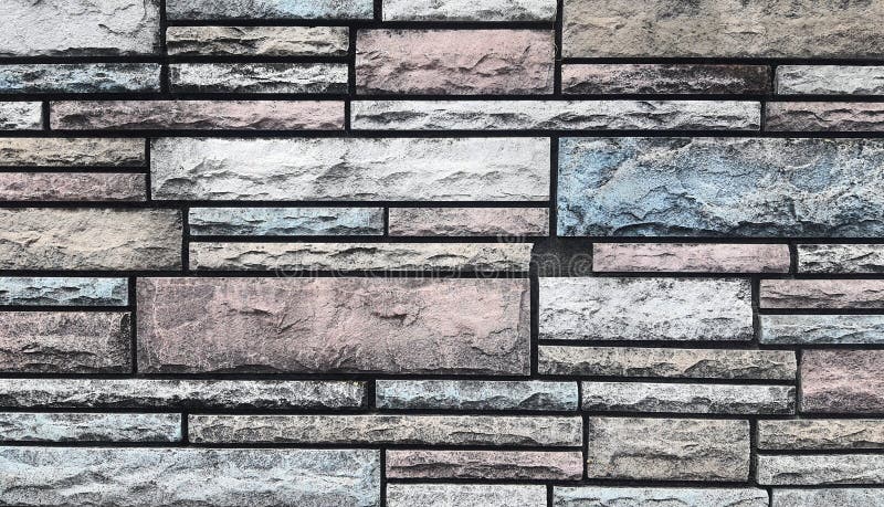 Rock Brick Wall Background Texture Pattern. Rough Stone Walls and ...