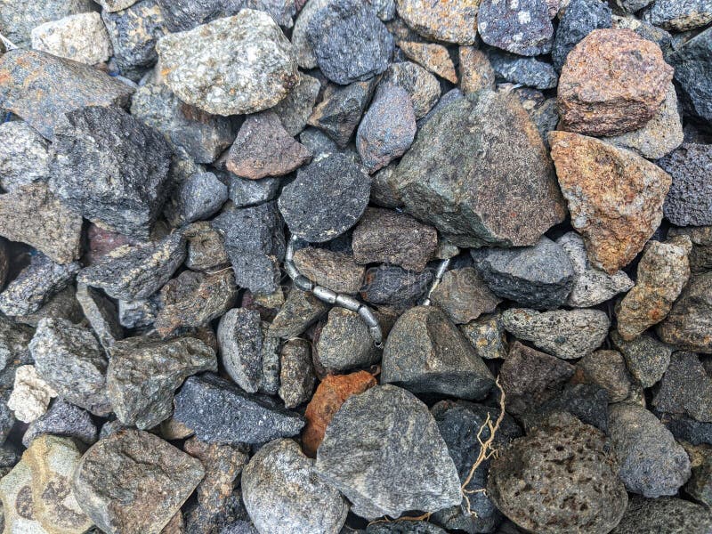 Rock that is Broken Down into Gravel Stock Photo - Image of outdoor ...