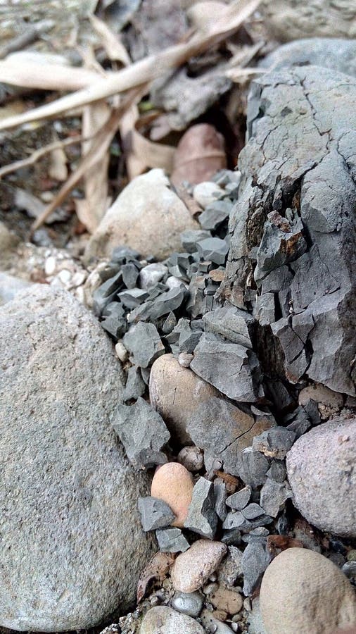 Natural Textures the Rock is Broken into Small Pieces in the Sun Stock ...