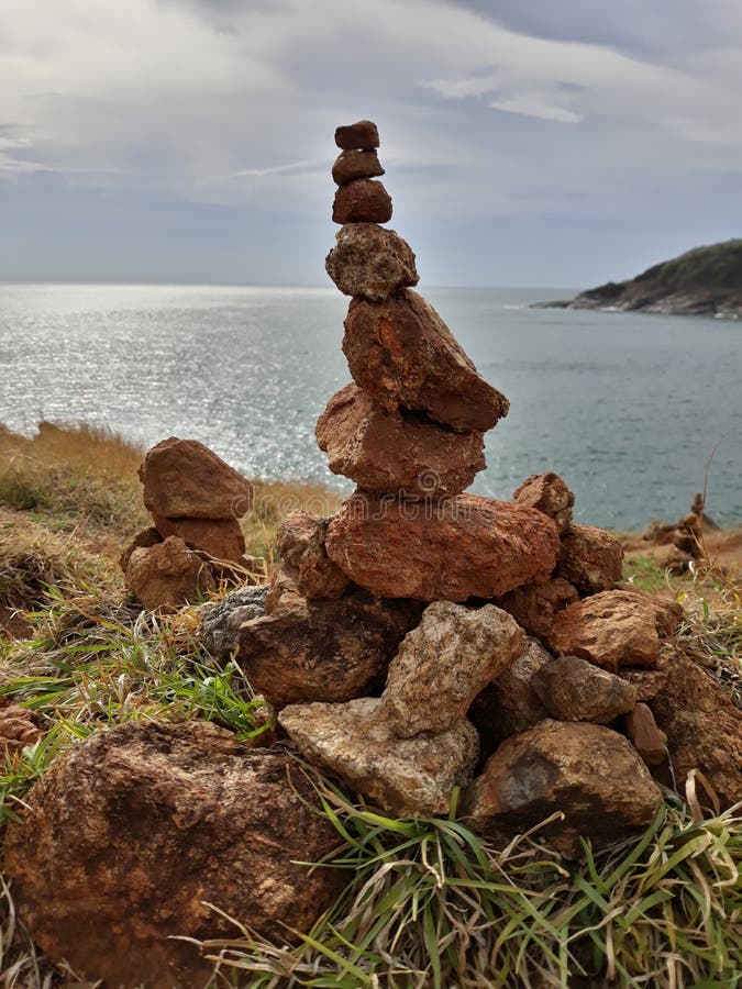 Rock building on the cliff stock photo. Image of autumn - 178442994