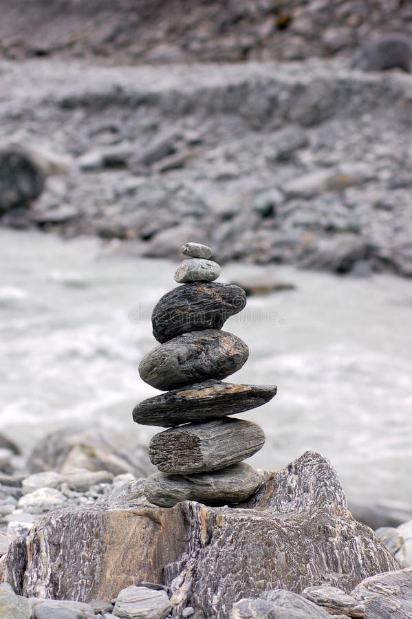Rock Cairn stock image. Image of franz, calming, peace - 15661233