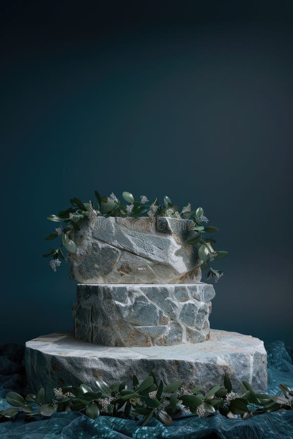 Rock Cake with Ivy Crown stock photo. Image of generated - 366795892