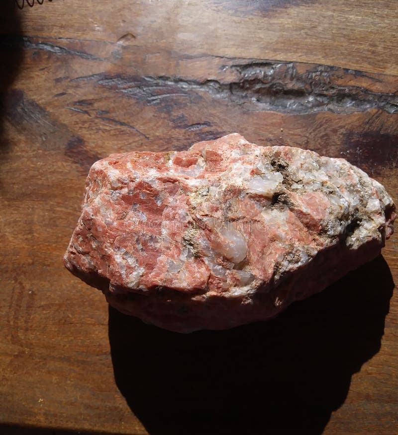 A Large Pink Pegmatite Igneous Rock. Stock Image - Image of mica, pink ...