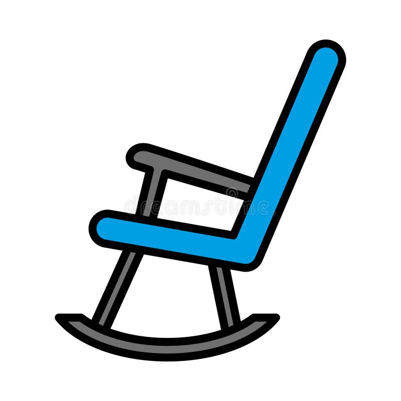 Rock Chair Icon Vector on Trendy Design Stock Vector - Illustration of ...