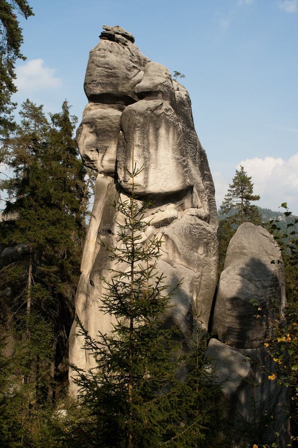 Rock City, Aderspach Rocks in the Czech Republic. Stock Image - Image ...