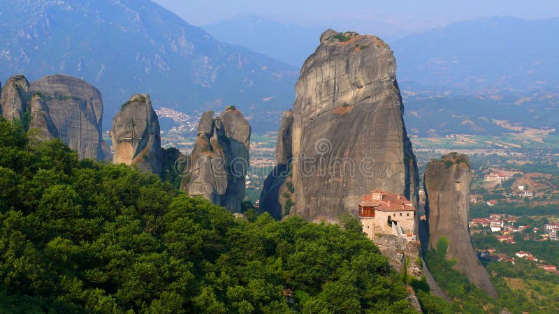 Meteora stock photo. Image of building, meteora, green - 29963556
