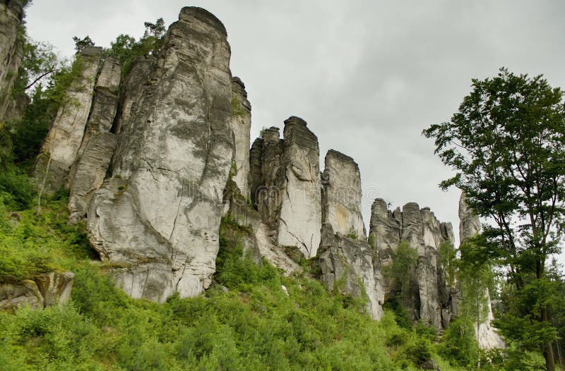 Prachov stone stock photo. Image of nature, beautiful - 195962564