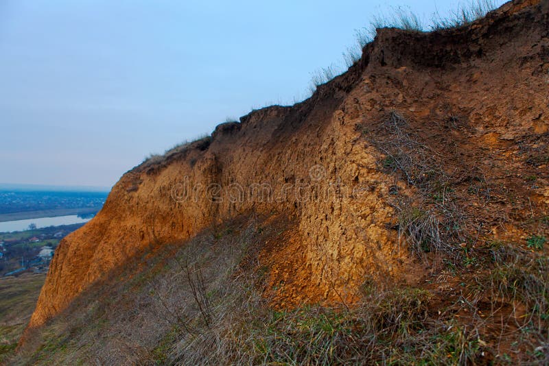 Rock of clay stock image. Image of scenery, coast, travel - 107474315