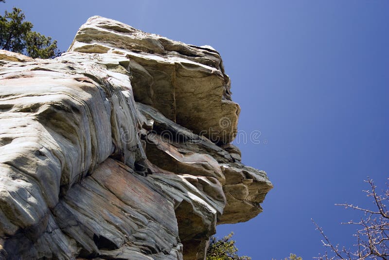 Rock Cliff stock photo. Image of hard, cliff, rock, blue - 8211426