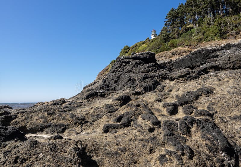 Rock Cliff at the Oregon Coast Stock Image - Image of ocean, rock ...