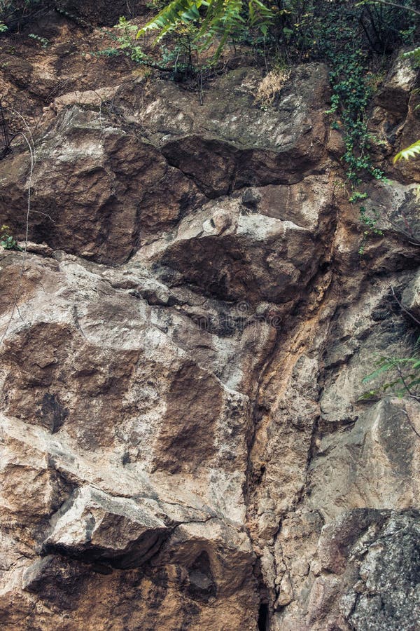 Natural Rock Cliff Texture Background Closeup Stock Photo - Image of ...