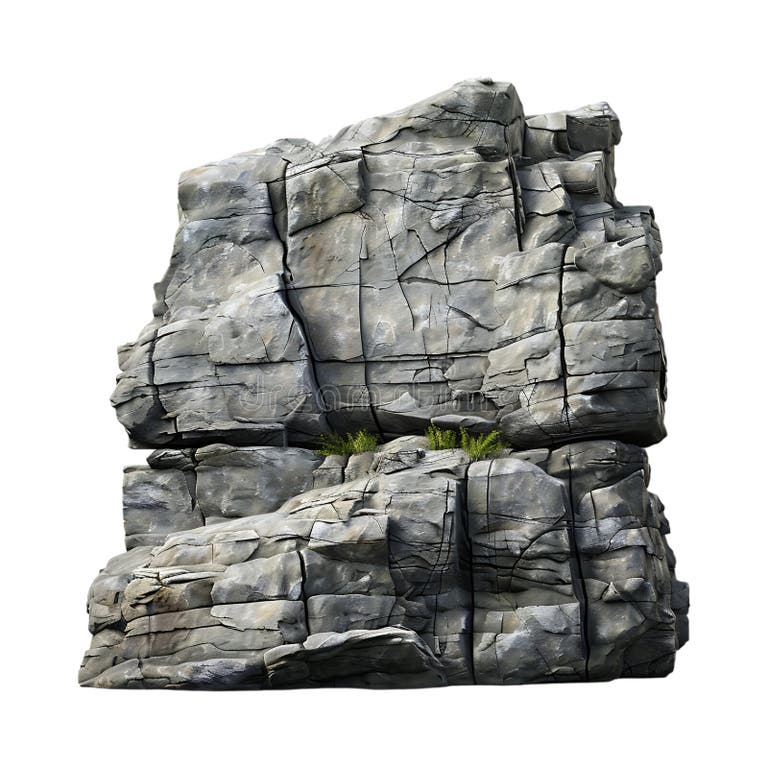Rock Cliff on Transparent Background - Ai Generated Stock Illustration ...