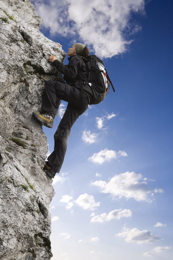 Rock climber stock image. Image of formations, landscape - 14525327