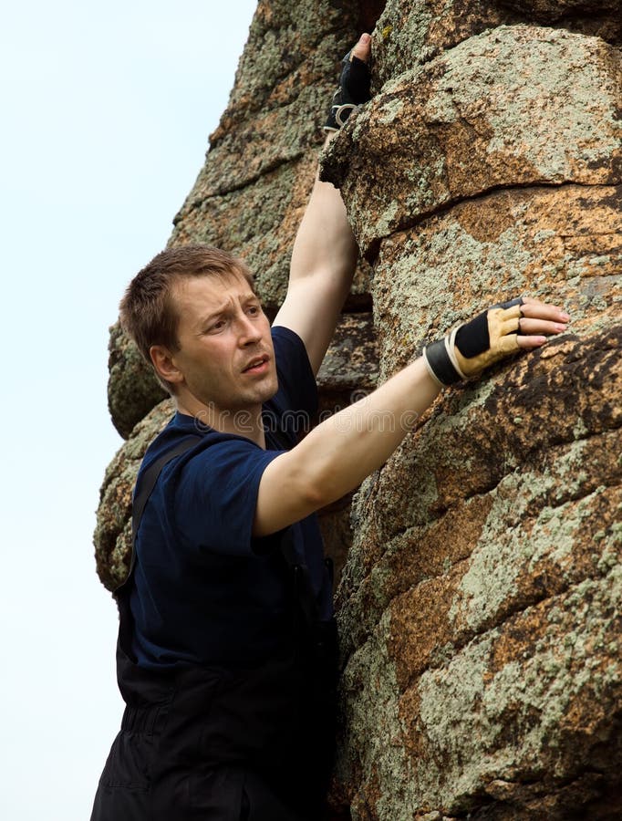 Rock climber. stock photo. Image of climbing, cracked - 23347952