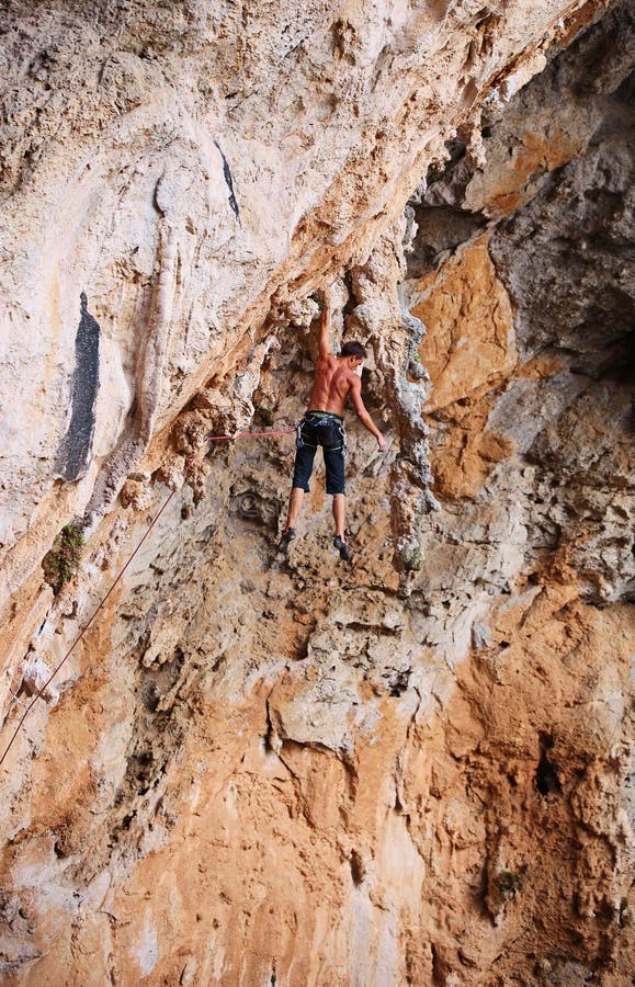 Rock climber stock photo. Image of challenge, nature - 27091222