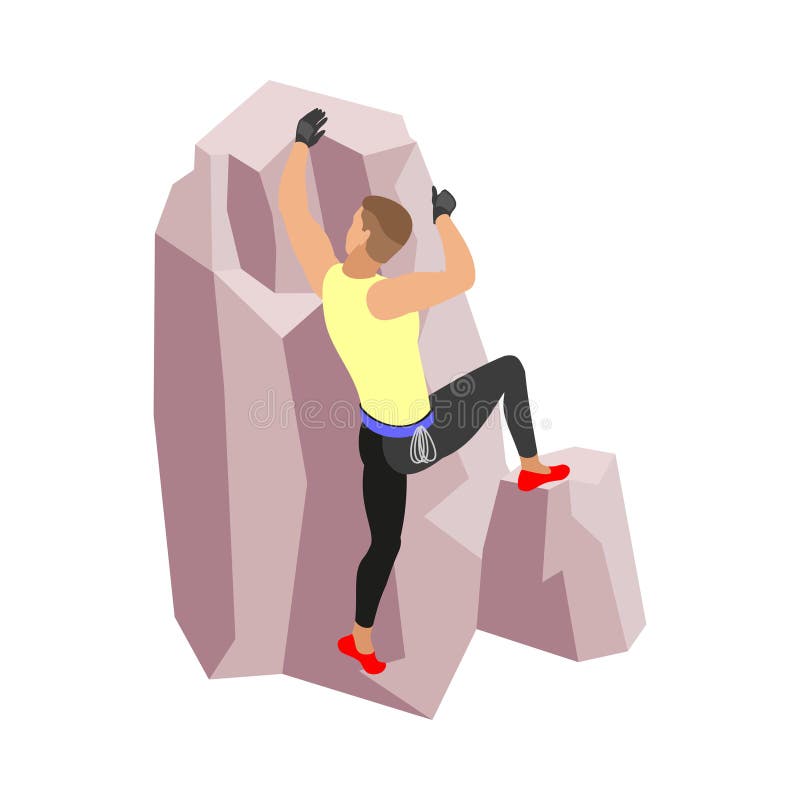 Rock Climber Icon stock vector. Illustration of activity - 275211972