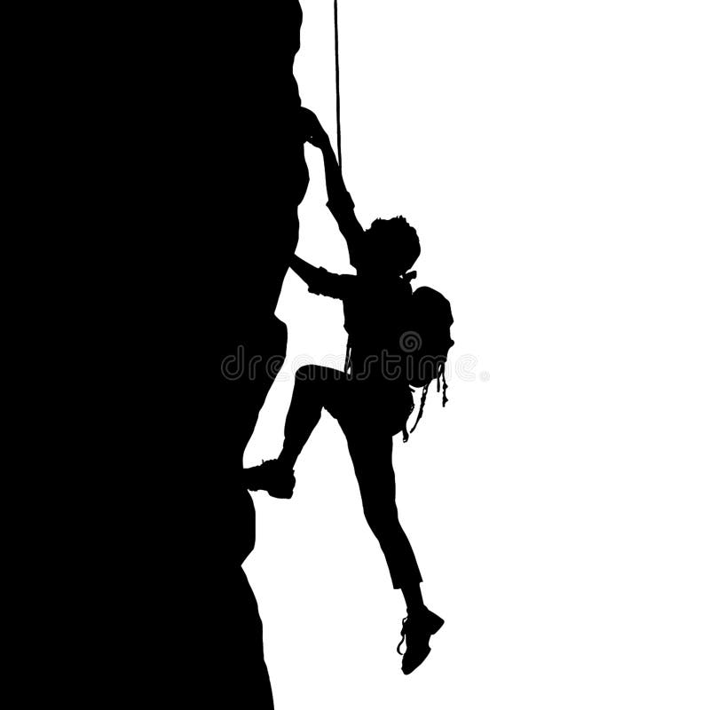 Rock climber silhouette stock vector. Illustration of sport - 351113859