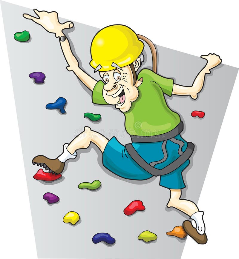 Rock Wall Climbing Clip Art