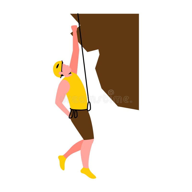 Rock Climbing Design Element Collection Stock Vector - Illustration of ...