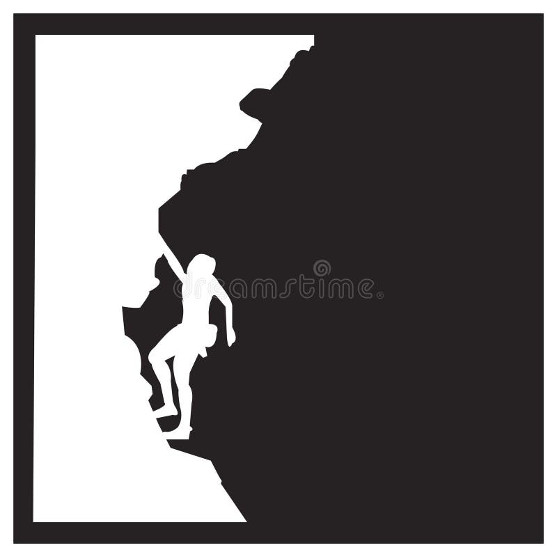 Rock Climbing Icon Simple Design Stock Vector - Illustration of tourism ...