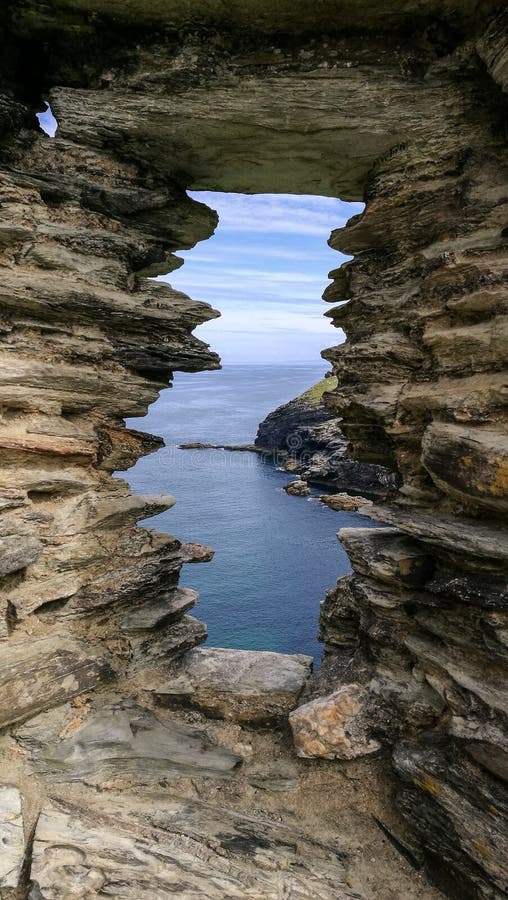 Rock, Coast, Cliff, Sky stock photo. Image of terrain - 134004686