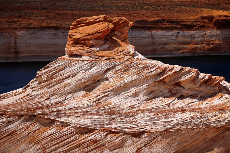 Rock at Colorado river stock photo. Image of color, horizon - 25196036