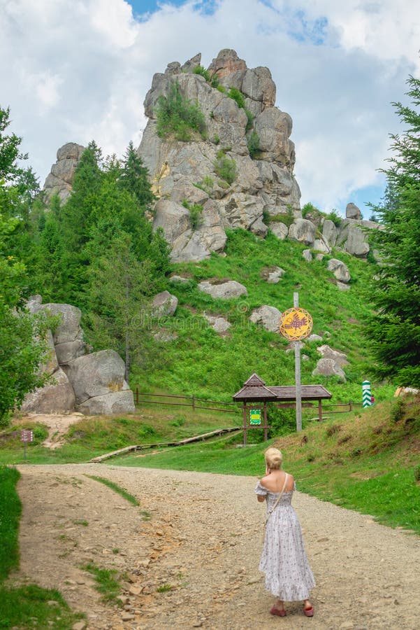 The Rock Complex of Tustan in Ukraine Editorial Photography - Image of ...