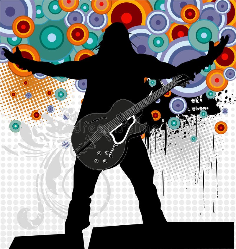 Rock Concert stock vector. Illustration of metal, lights - 27932947