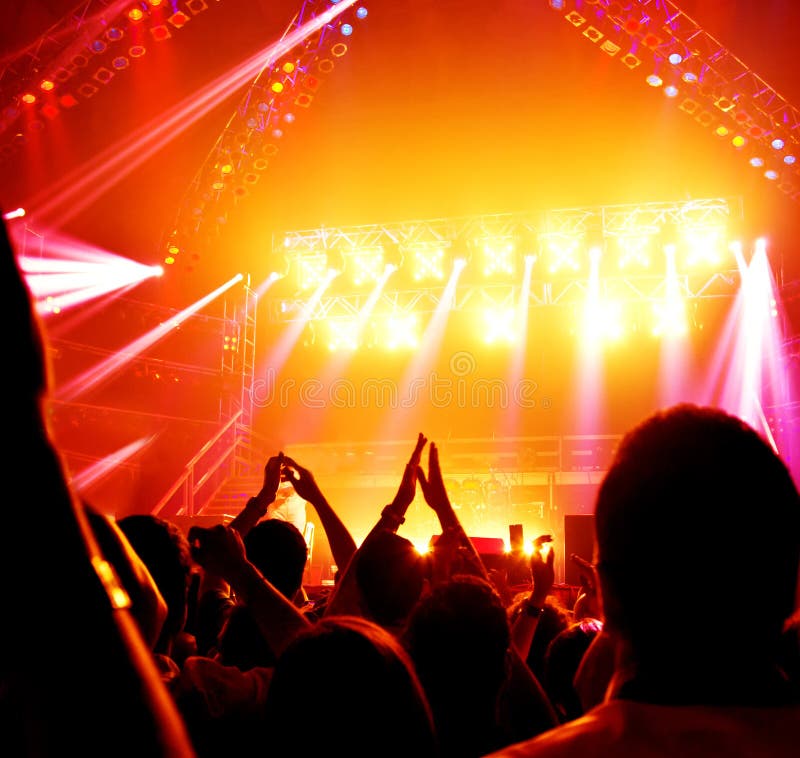 Rock concert stock photo. Image of concert, nightlife - 27985672