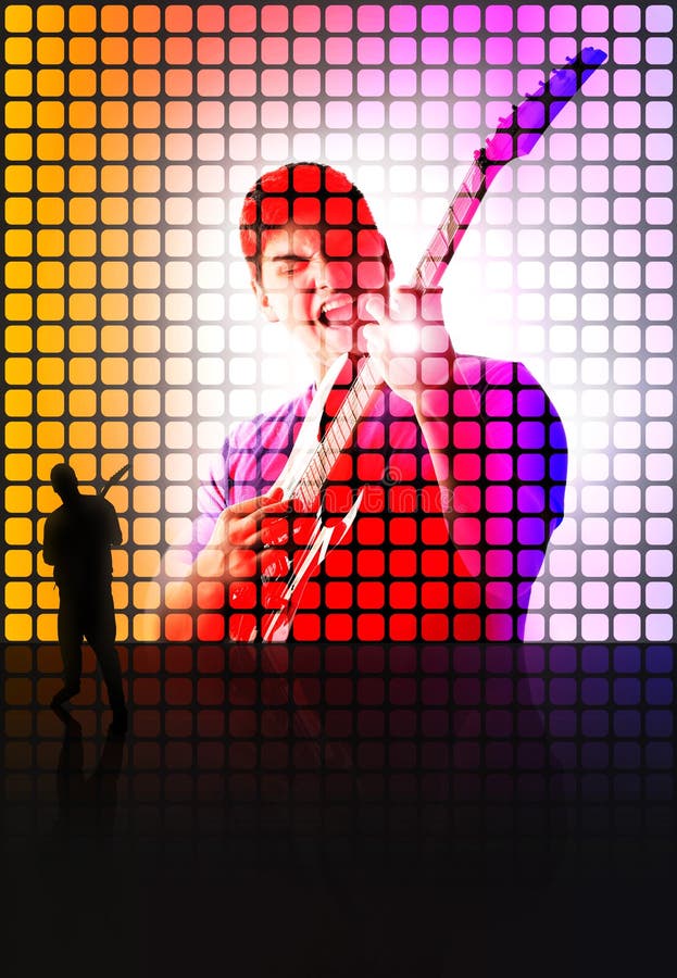Rock Concert Abstract stock illustration. Illustration of attitude ...