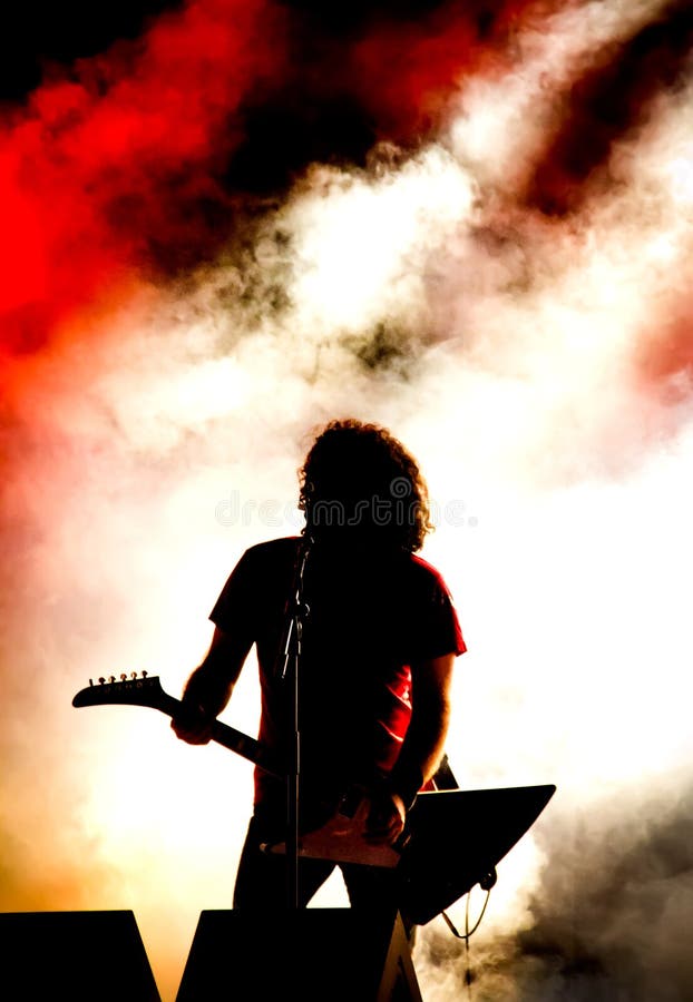 Rock concert stock image. Image of illuminated, audience - 32692875