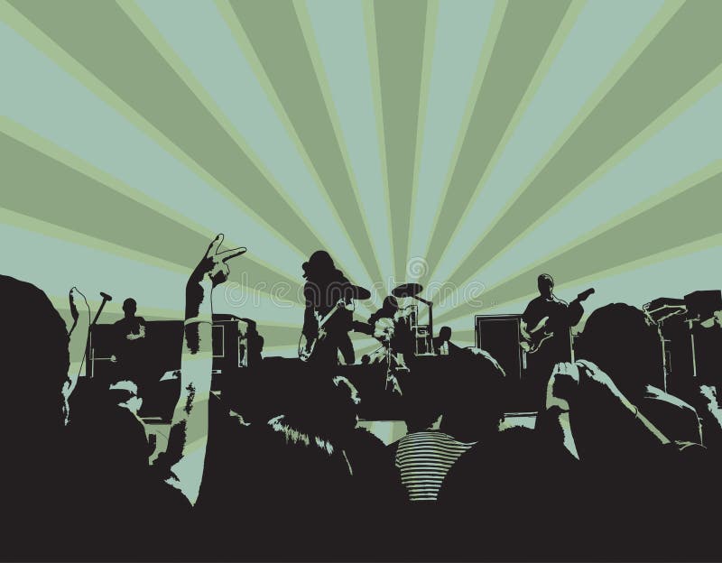 Rock Concert XII stock vector. Illustration of concert - 6955506