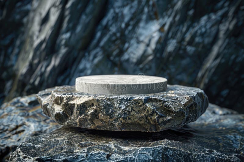 A Rock with a Concrete Mixer or Excavator on Top, Ideal for Use in ...