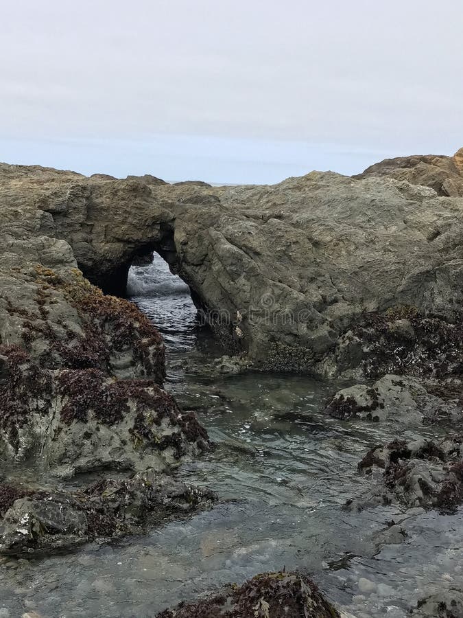 Rock cove stock image. Image of coast, california, cove - 133532657