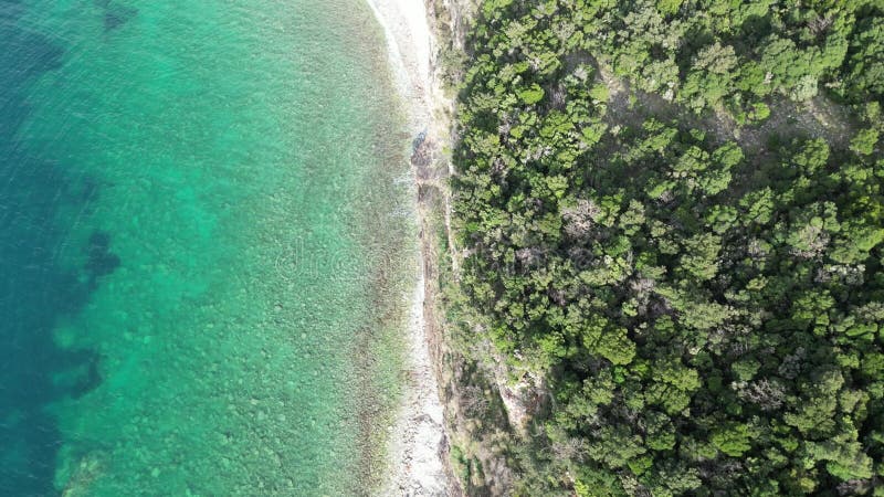 Rocky Shore of the Coast of Montenegro Stock Footage - Video of rock ...