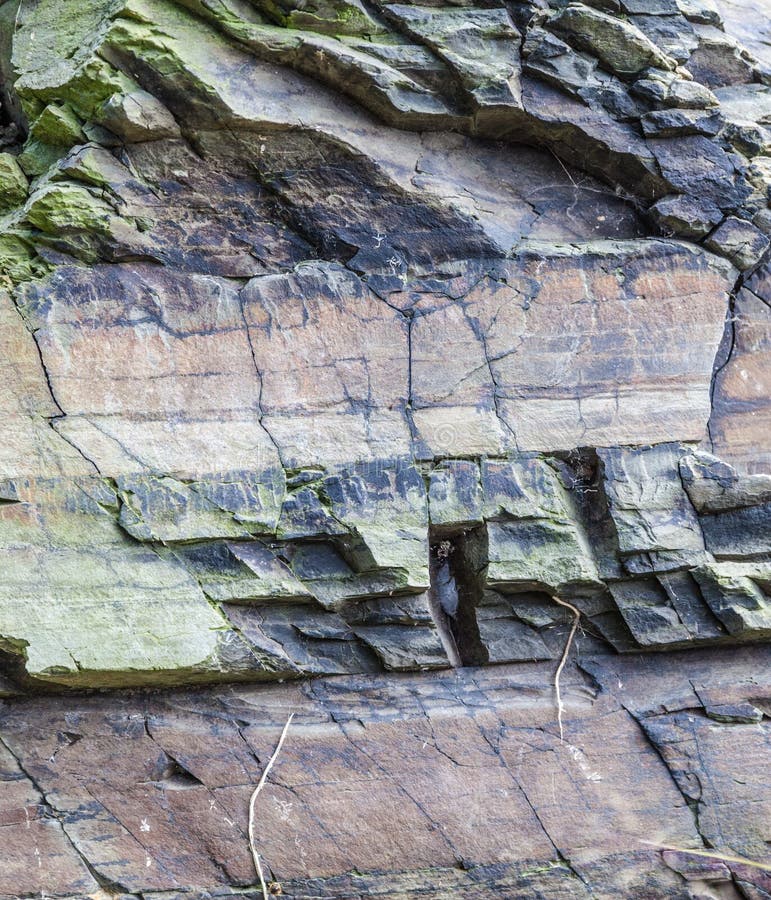 Rock cross section stock image. Image of wall, pattern - 44550383