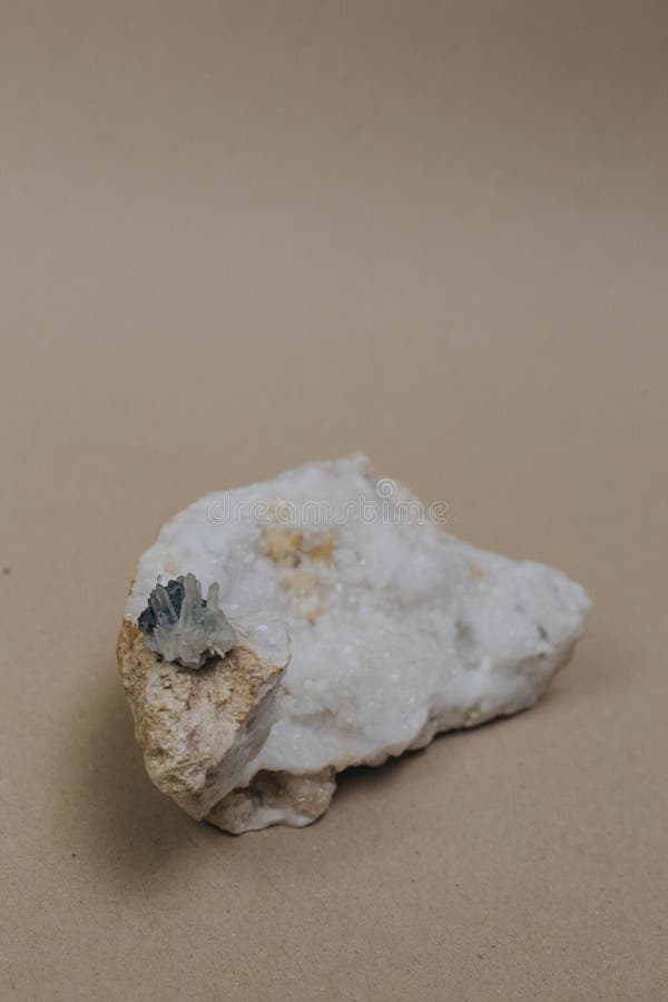 Rock Crystal Quartz Geode Rock Stock Photo - Image of clothing ...