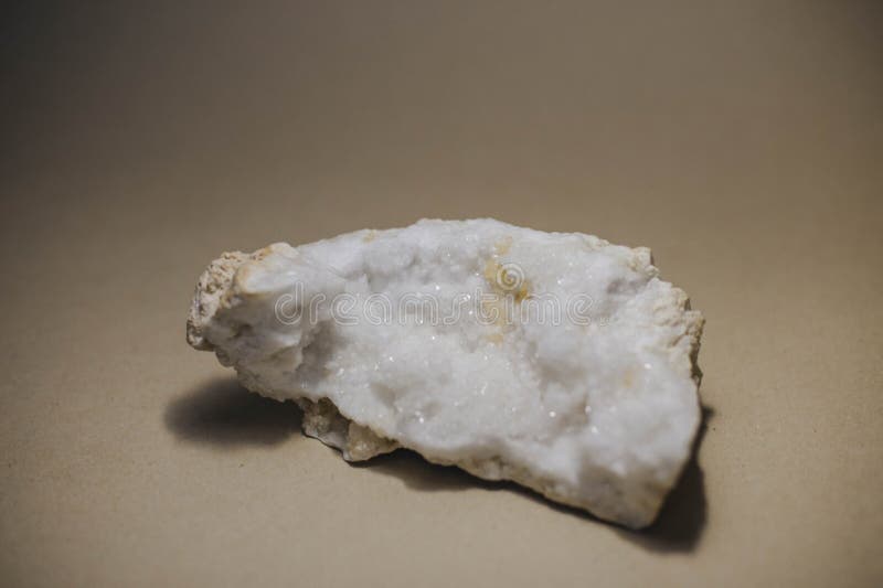 Rock Crystal Quartz Geode Rock Stock Image - Image of mineral, drawing ...