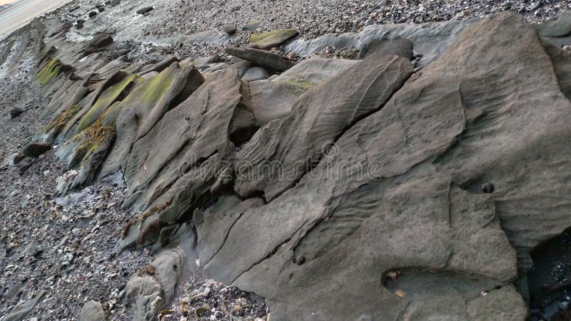 Rock Curve Formation on the Beach, Curve Rock, Beach Rocks, Rock Layers ...
