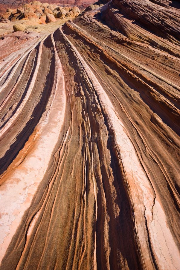 The Rock Curverture in the Wave Stock Photo - Image of special ...