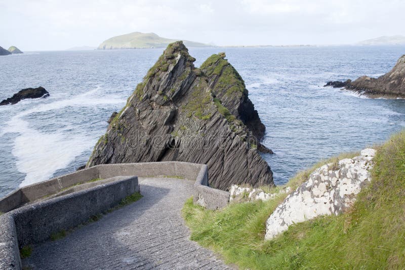Rock at Dunquin Harbour, Slea Head; Dingle Peninsula Stock Image ...