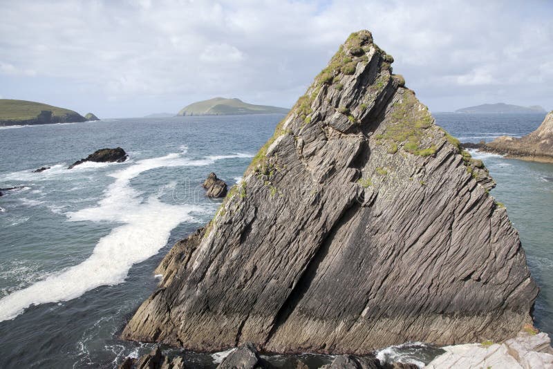Rock at Dunquin Harbour, Slea Head; Dingle Peninsula Stock Image ...
