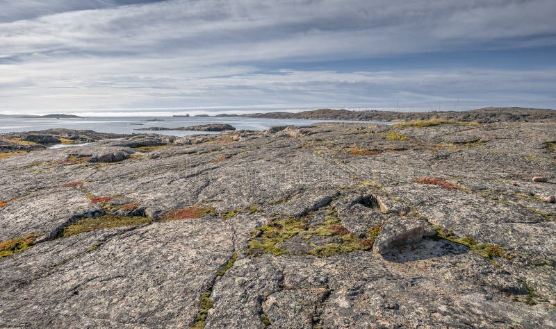 Solid Rock on the Shore of the Arctic Ocean Stock Photo - Image of ...