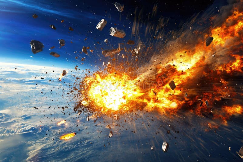 Rock Explosion in Sky stock image. Image of occurrence - 377887155